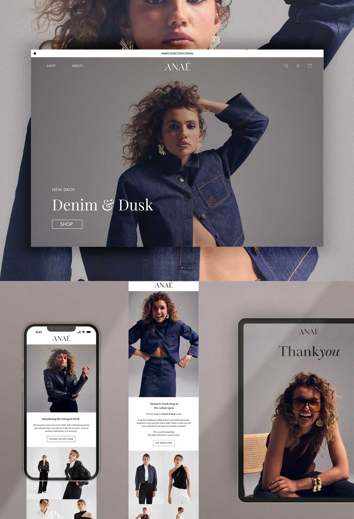 ANAE Collection — Website Design & Email Marketing | The Huntd